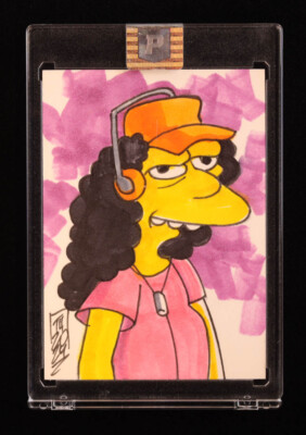 Otto | The Simpsons | Original Art Sketch Card by Tom Hodges (1/1 ...