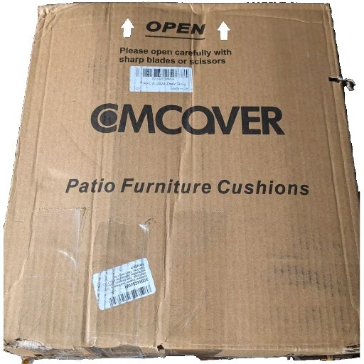 Comcaver Outdoor Seat Cushion Set 24 x 24 Inch Waterproof & Fade ...