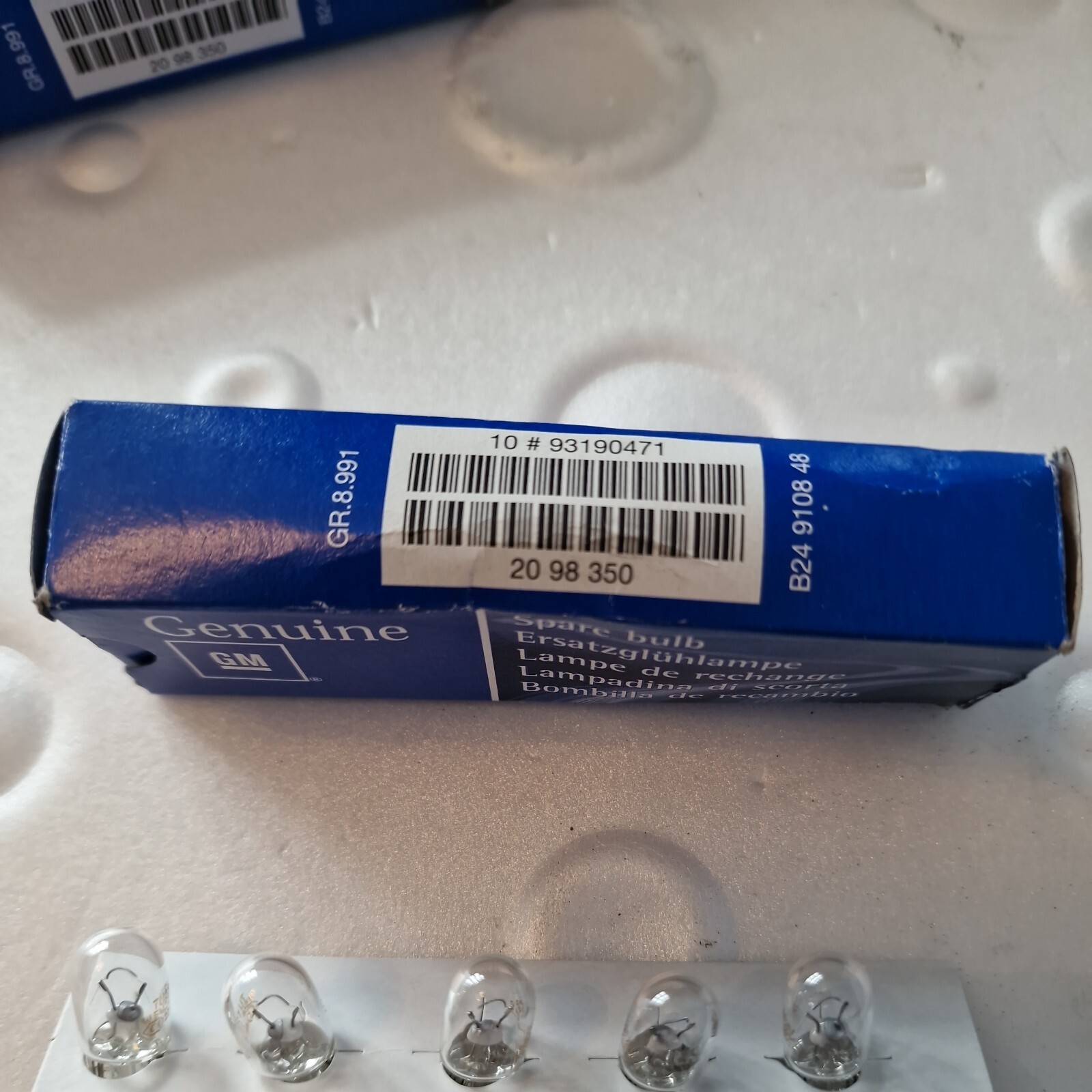 VAUXHALL BULB - GENUINE NEW - 93190471 x10 | eBay UK