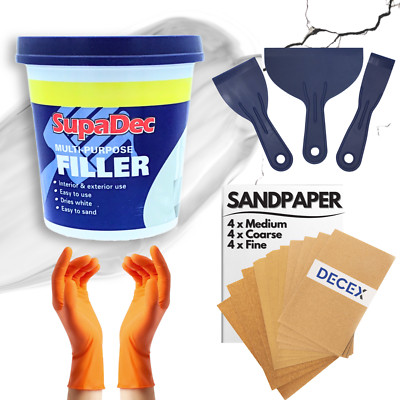 1.4kg All Purpose Ready Mixed Filler Bundle Interior Exterior Wall Gap ...
