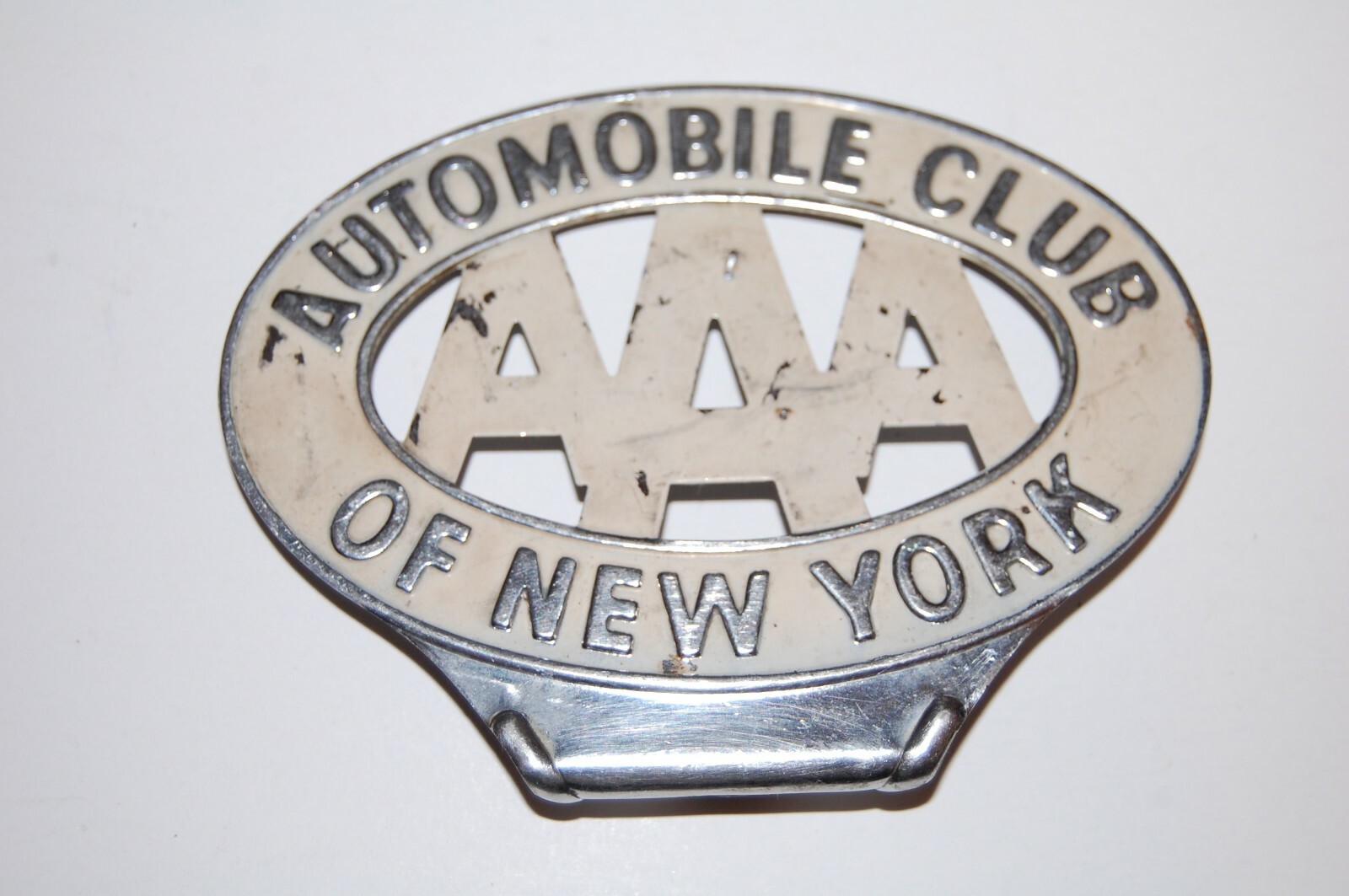 Antique 1930s AAA Automobile Club of New York License Plate Topper | eBay