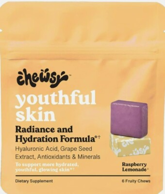 Youthful Skin, Fruity Chews Vitamins, Radiance & Hydration Formula-(30 ...