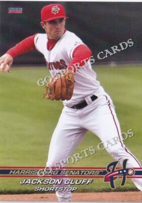 2022 Harrisburg Senators Jackson Cluff RC Rookie Washington Nationals ...