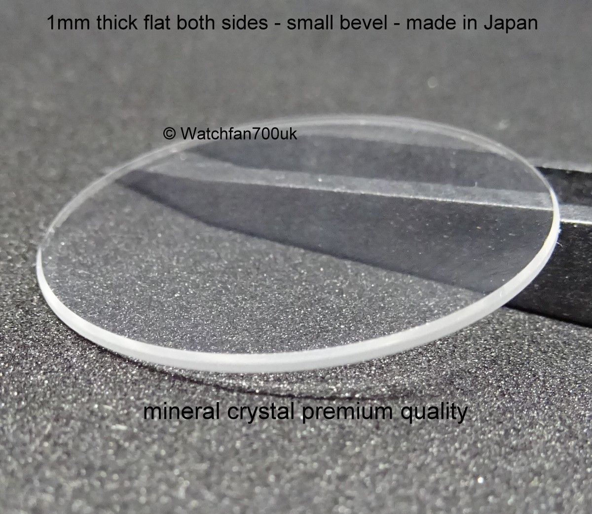 Watch Glass Mineral Crystal Lens Flat Round 1mm thick 40.1 to 50mm ...