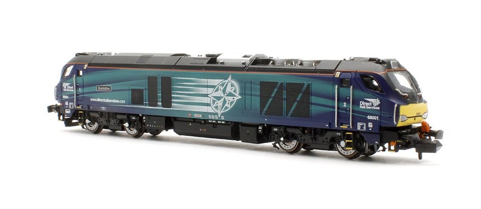 DAPOL 'N' GAUGE 2D-022-007 DRS CLASS 68 'EVOLUTION' 68001 DEISEL ...
