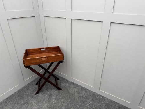 Antique Victorian Mahogany Butlers Tray Breakfast Serving Tray Folding ...