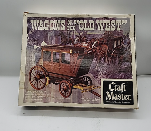 Craftmaster Wagons of the Old West Stage Coach Wood Model Craft Master ...