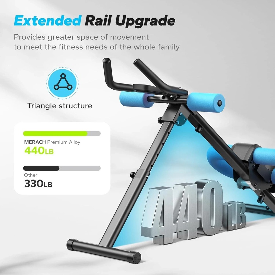 Ab Machine, Ab Workout Equipment, Adjustable Ab Trainer Machine for Abs ...