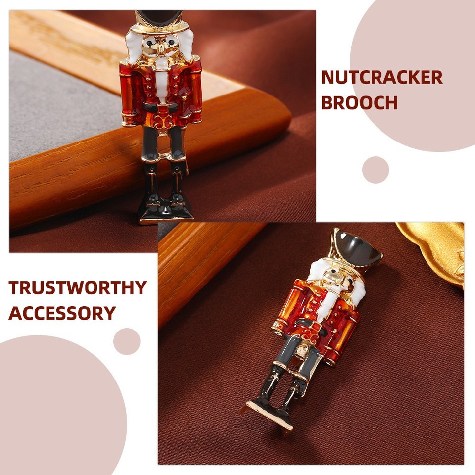 Zinc Alloy Nutcracker Brooch Decorative Soldier Pin Clothes Lapel ...