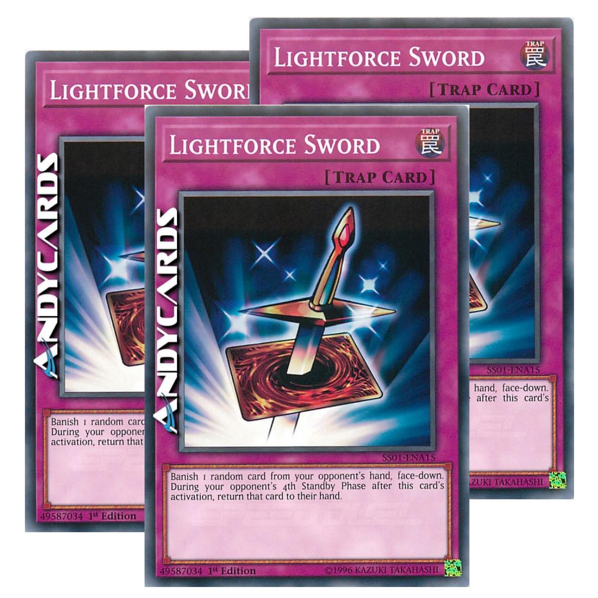 3x LIGHTFORCE SWORD (SPEED DUEL) (Spada Forza Di Luce) Comune SS01 ...