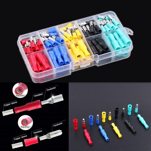 Car Female Male Insulated Electric Splice Wire Terminals Connector ...