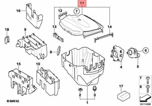 Genuine BMW M M3 X1 Zinoro 1E M3 CRT E81 E82 Cover Electronic-Box ...