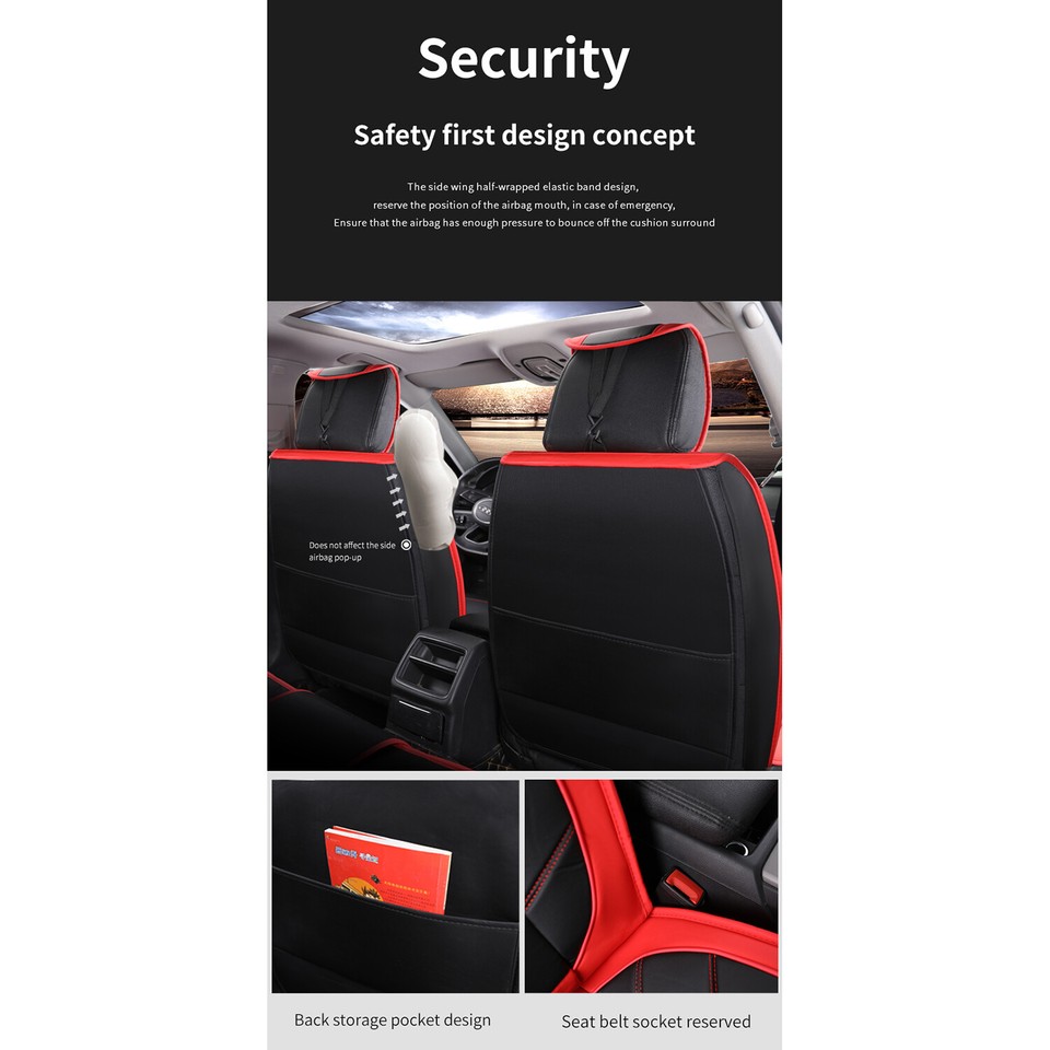 For Mitsubishi Outlander 2001-2022 5 Car Seat Covers Cushion Full Set ...