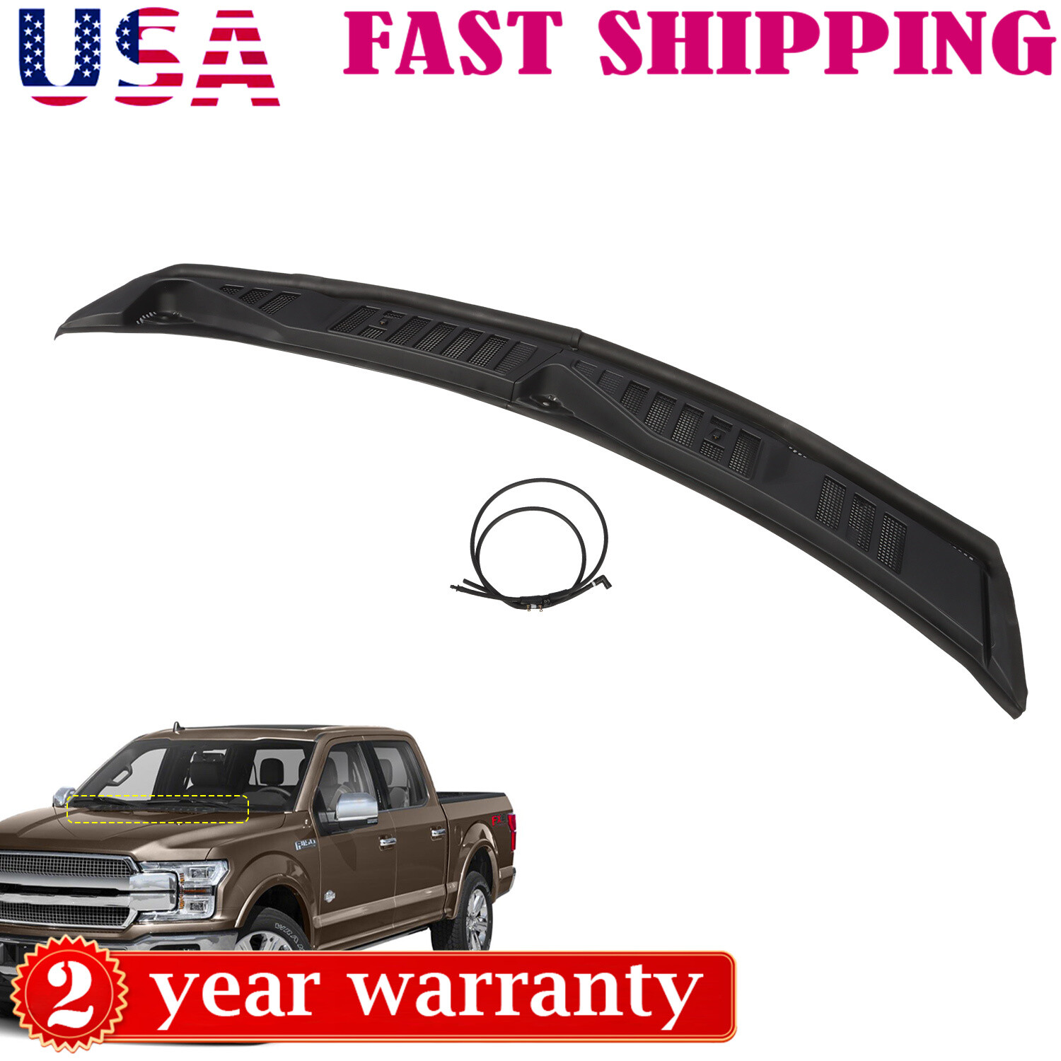 Right Left Improved Windshield Window Wiper Cowl Cover For 2015-2020 ...
