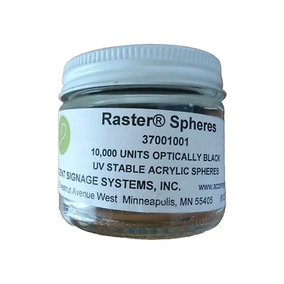 Accent Signage Raster Spheres 10,000 Black Braille ADA Dots Vision ...