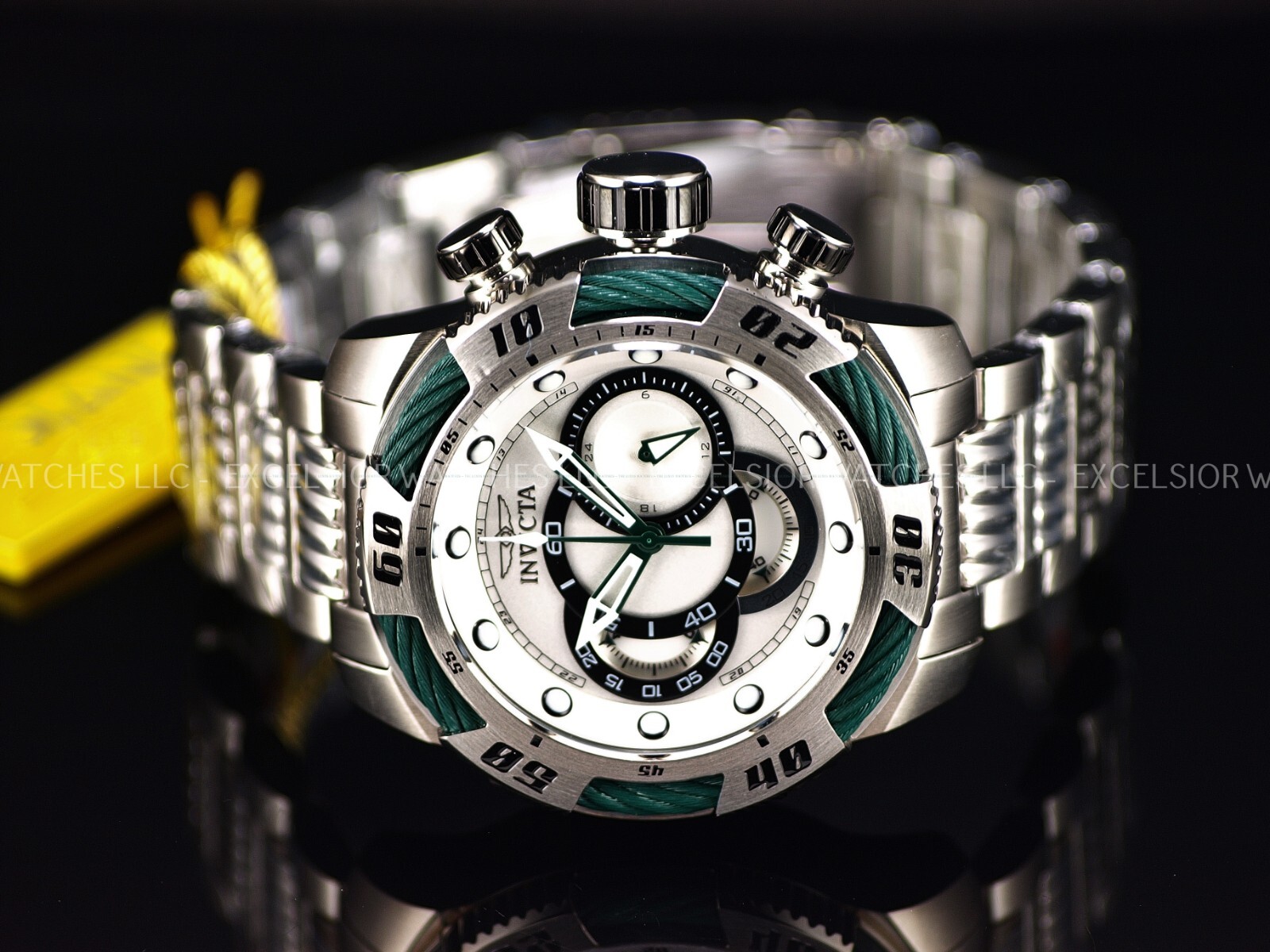 Invicta 27059 Speedway Men's Quartz Chronograph - Silver/Green for sale ...