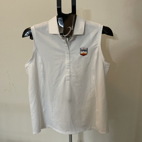 ZERO RESTRICTION WOMEN'S L SLEEVELESS POLO GOLF NEW NWT White | eBay