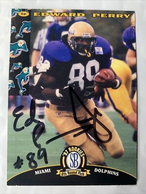 Edward Perry 1997 Score Board #44 Autograph Auto Hand Signed RC Miami ...