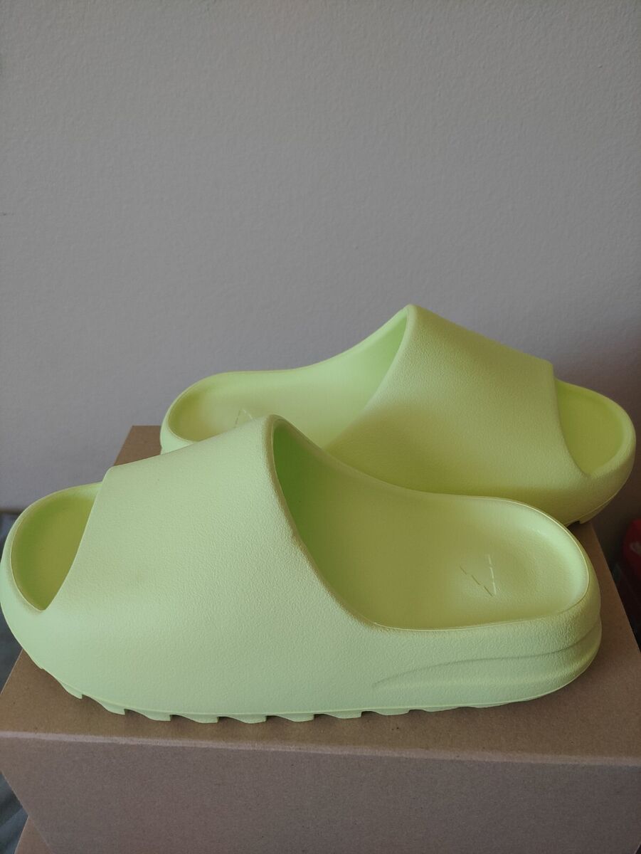 Size 10 - Adidas Yeezy Slide Glow Green (2022 Restock Size 10 - Adidas Yeezy Slide Glow Green (2022 Restock