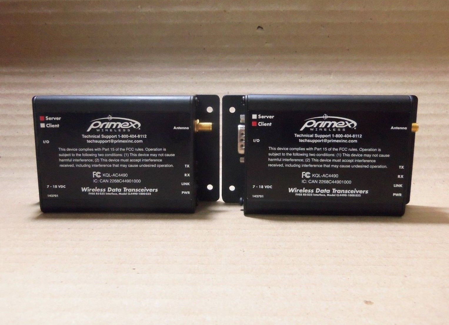 New No Box Primex 14270 Wireless Data Transceivers 7-18 VDC Fire Alarm ...