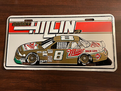 Bobby Hillin Jr NASCAR Racing 1989 Booster Vintage License Plate | eBay