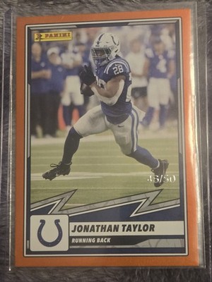 Jonathan Taylor 2025 Panini Sticker Collection Orange/50 | eBay