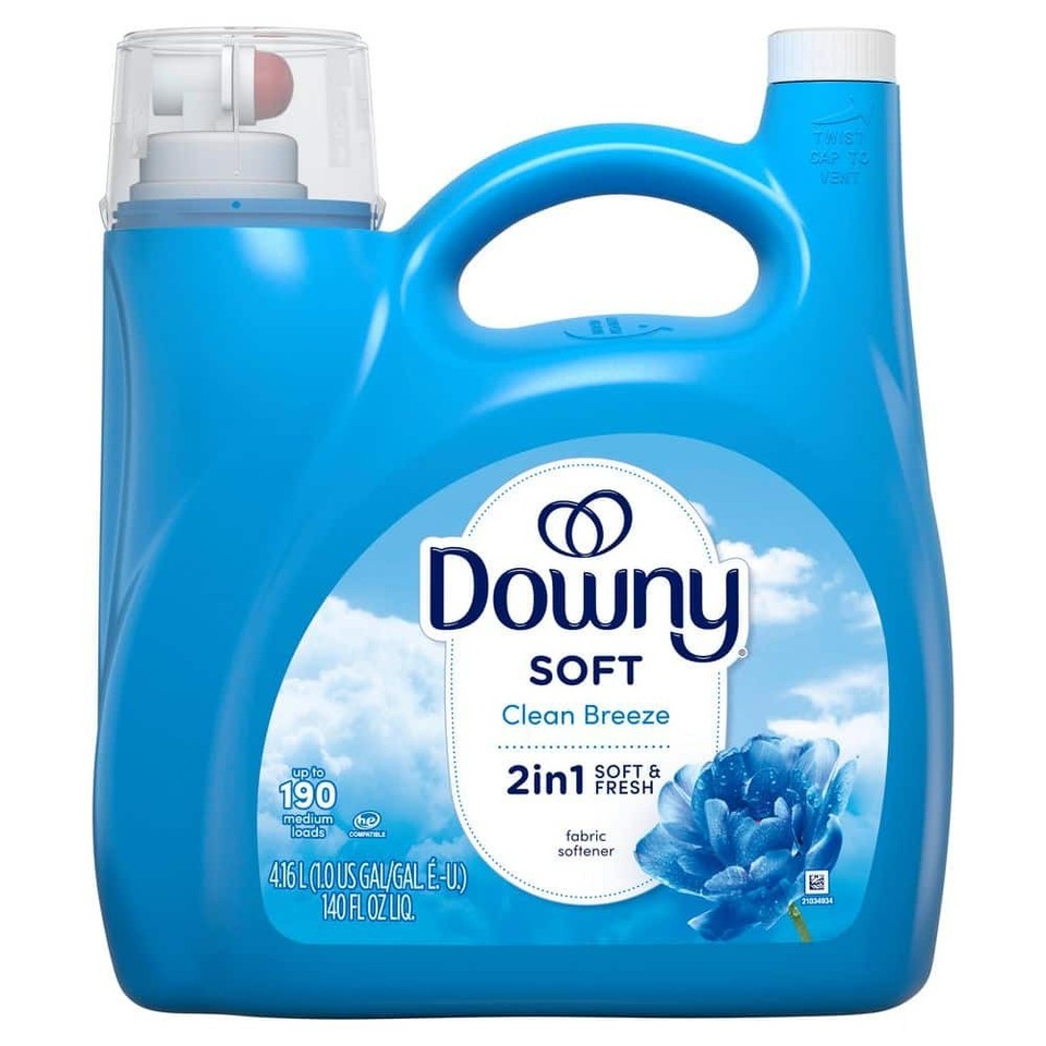 Downy Clean Breeze Fabric Softener 140 Fl Oz 2 in 1 Soft and Fresh ...