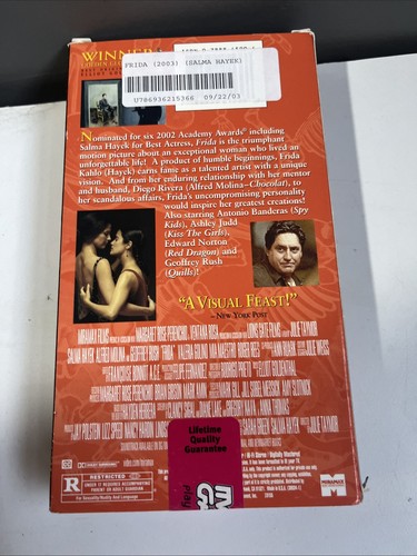 Frida- VHS Movie- Salma Hayek & More (2002) Pre Owned | eBay