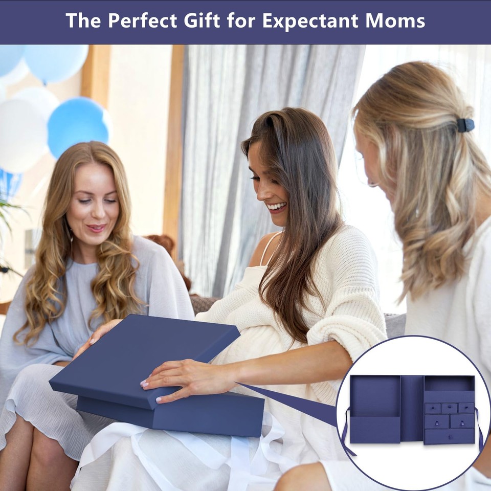 Memory Box for Kids,Baby Keepsake Box, Large Memory Box Drawer-Style ...