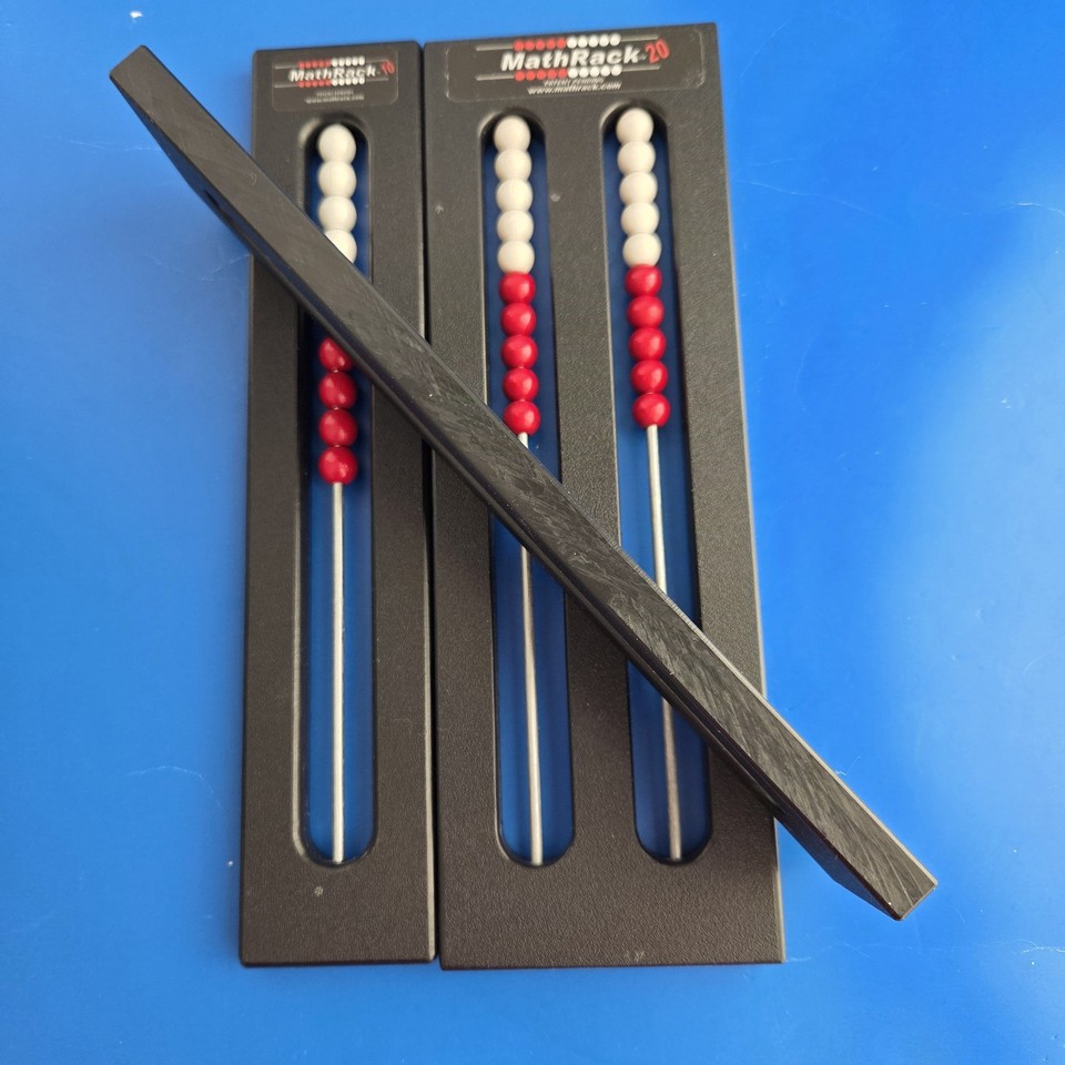 Math Rack Arithmetic Set 2 ten count 1 twenty count Abacus Style ...