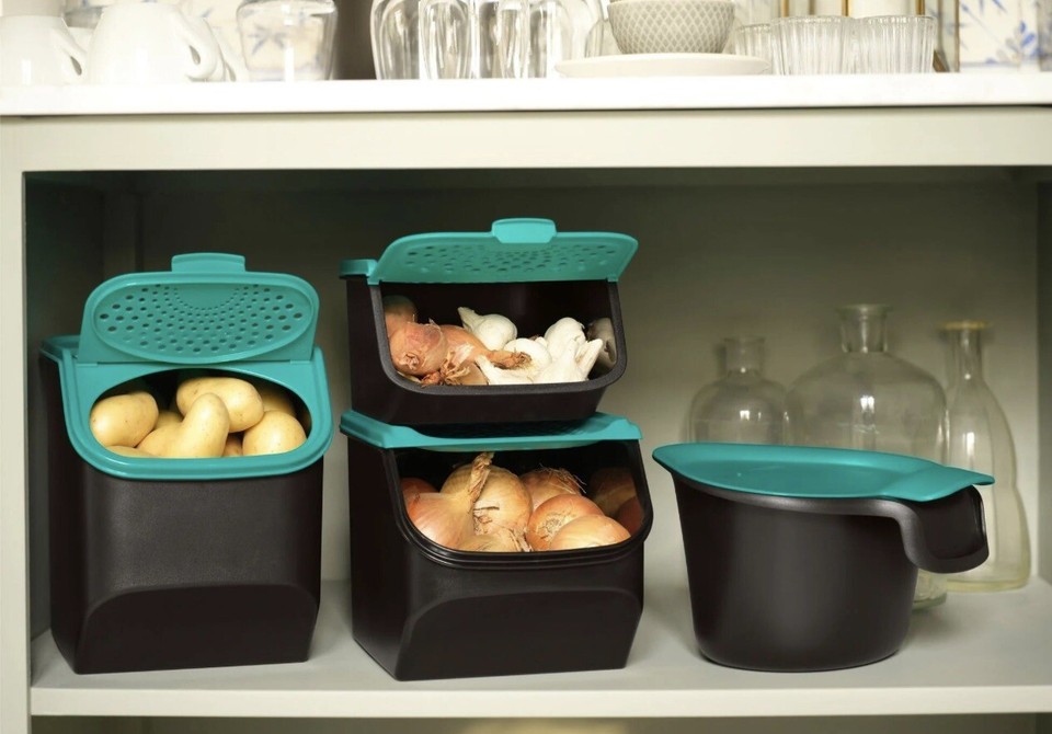 Tupperware Garlic Shallot Onion Keeper 3.5L W/t Lid Holder Storage ...