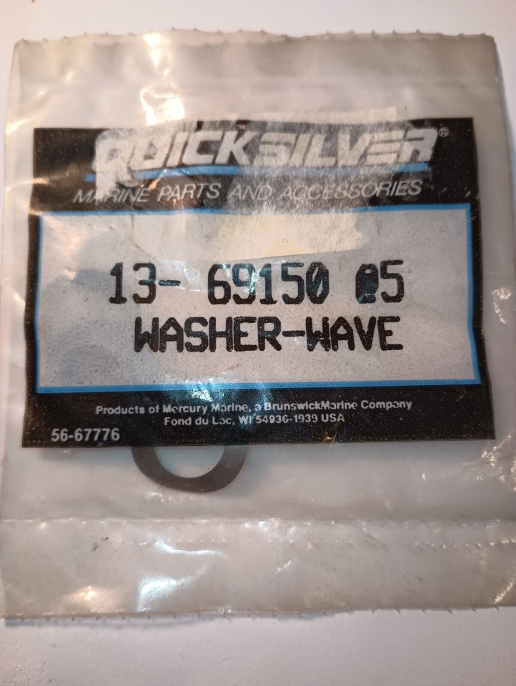 Mercury Quicksilver 13-69150 WASHER-WAVE ( 5 PK ) | eBay