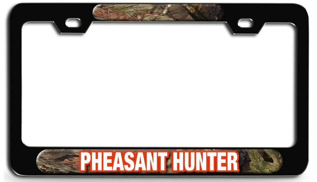 PHEASANT HUNTER Hunting Steel License Plate Frame | eBay