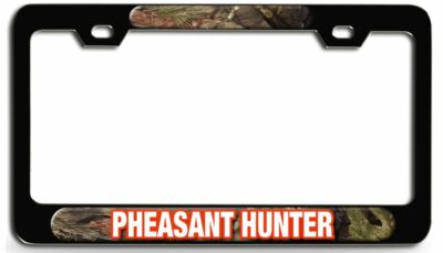 PHEASANT HUNTER Hunting Steel License Plate Frame | eBay