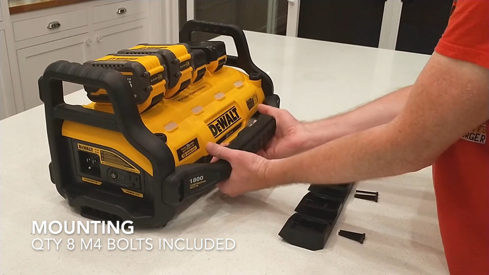4-Battery Mount for DeWalt DCB1800 Power Station *Power Station Not ...
