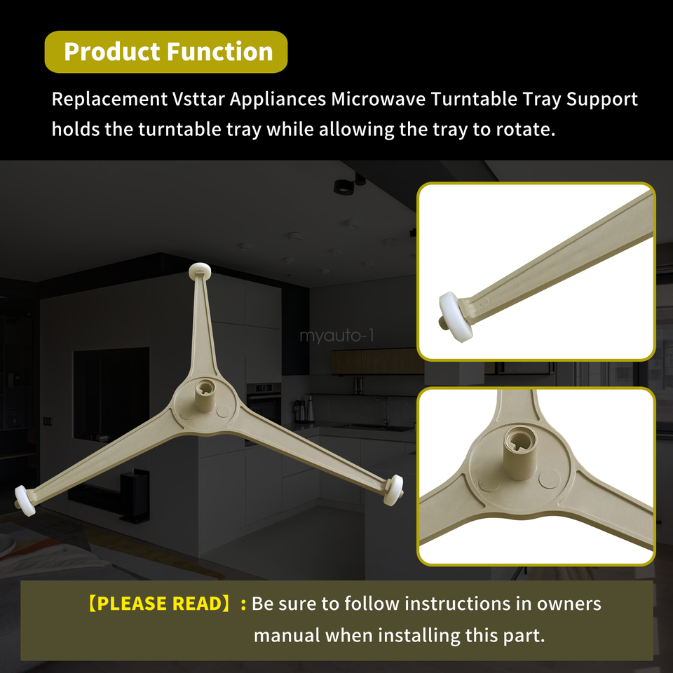 WB06X10584 Fit for GE Microwave Roller Wheel / Turntable Tray Support ...