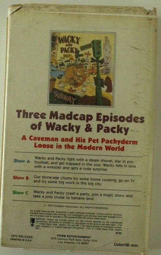 Wacky and Packy (VHS 1875) Vintage Rare*** | eBay