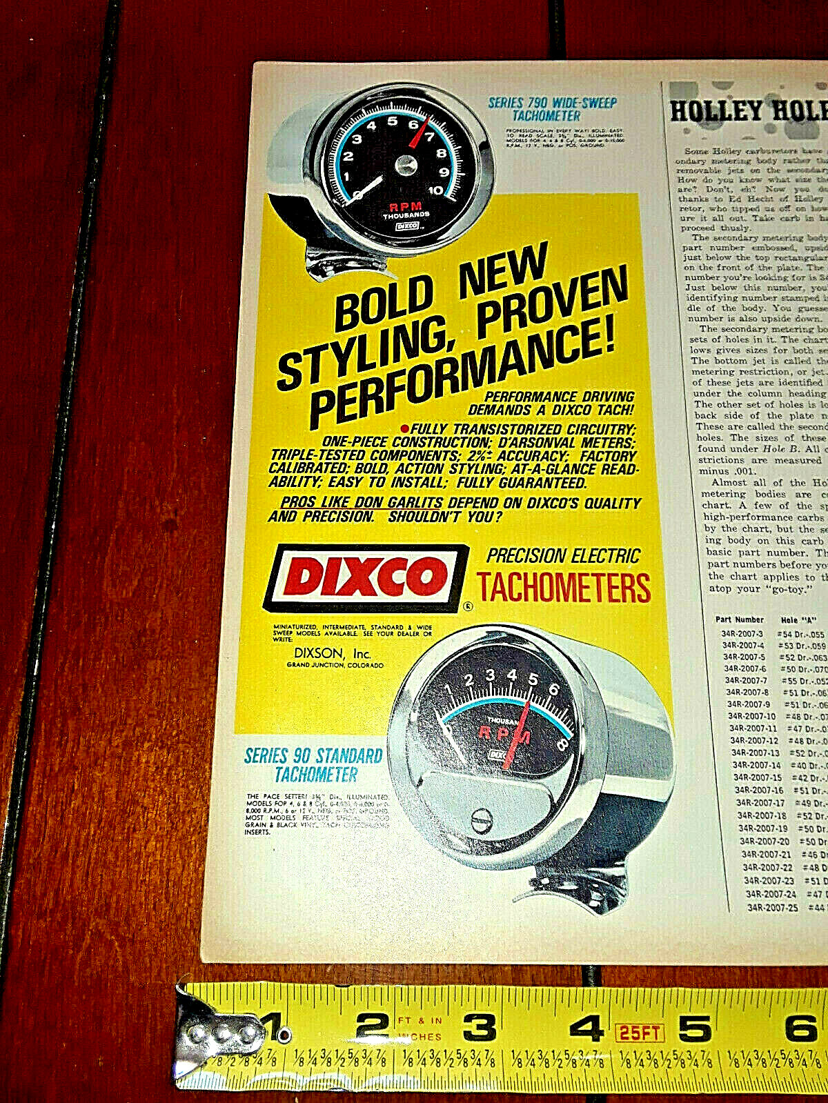 1967 DIXCO TACHOMETER ORIGINAL AD | eBay