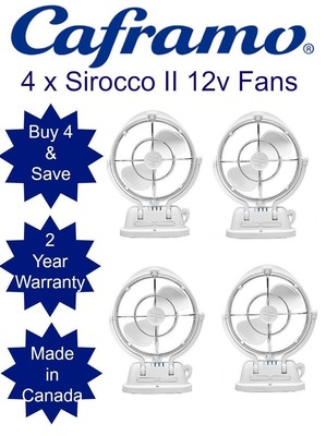 FOUR BUY Sirocco II Fan Caframo 12v / 24 Volt White Sirocco 2 Fan | eBay