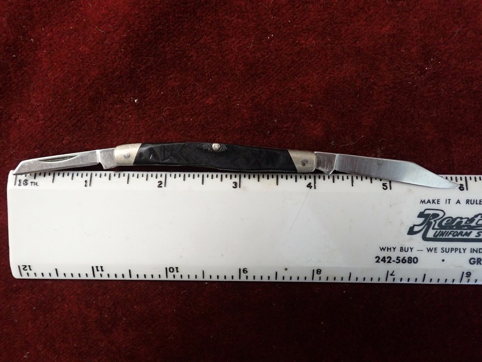 Vintage BUCK 305 USA Lancer 2 Blade Pocket Knife 1972-86 Unused or ...