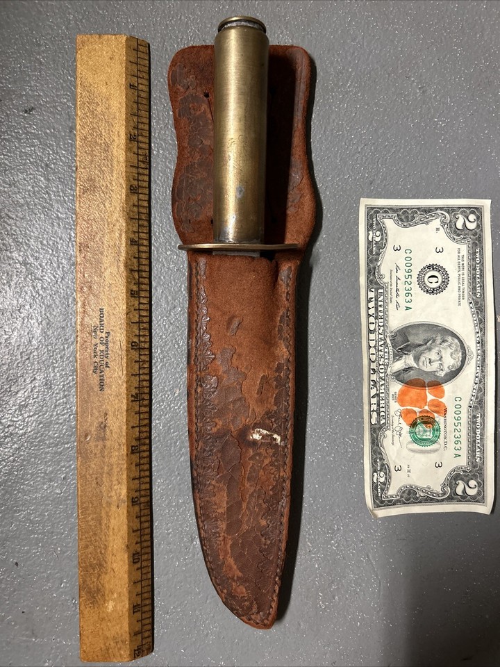 Vintage WW2 1942 20 mm Shell US Made in Theater Fighting Knife Trench ...