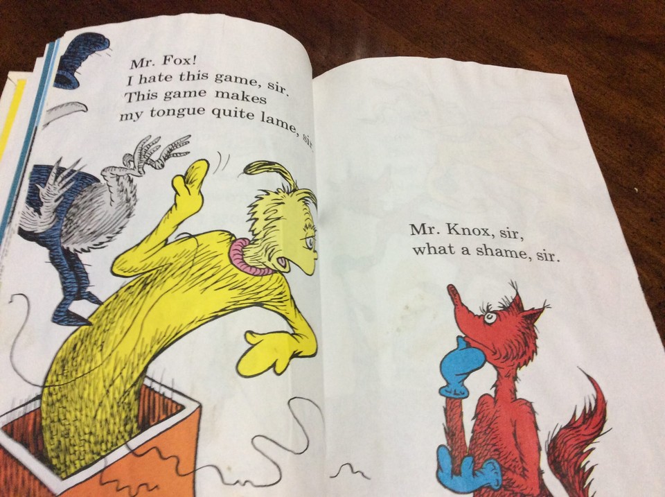 Dr Seuss Fox In Socks (1965 Hardcover) I Can Read Beginner Books | eBay