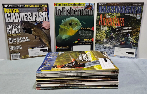 Lot of (22) In-Fisherman BassMasters Iowa Game & Fish Magazines 2014 ...