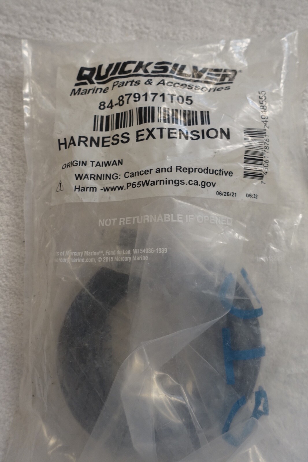 quicksilver extension harness cable 84-879171T05 | eBay