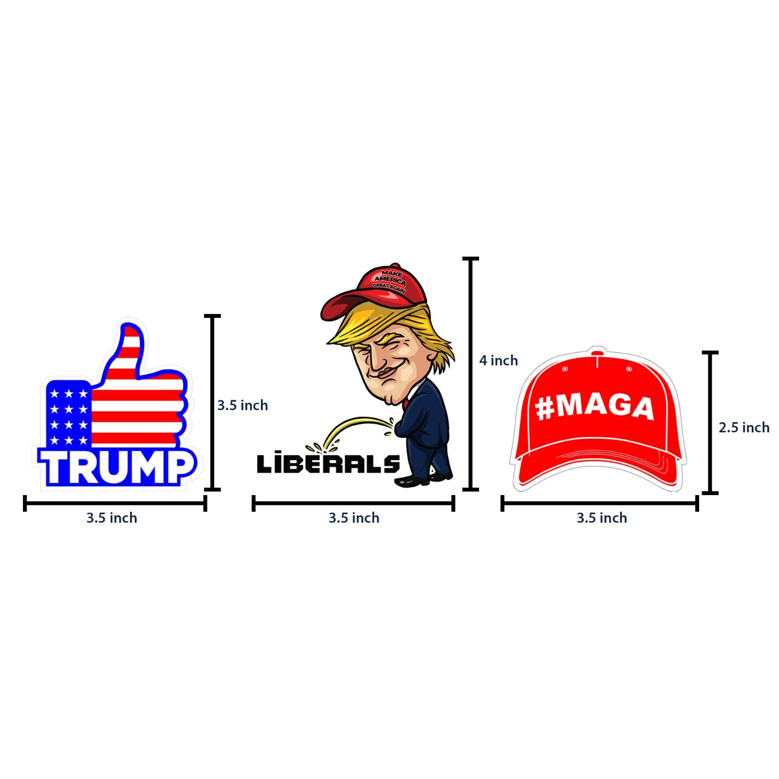 3-Pack Refrigerator Magnets Pro Donald Trump For President 2020 | eBay