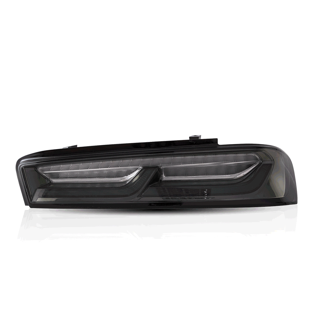 VLAND LED Tail Lights For Chevy Camaro 2016-2018 DRL Smoked Brake Rear ...