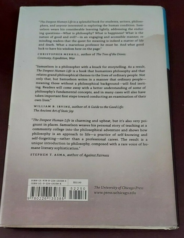 The Deepest Human Life by Scott Samuelson (2014, Hardcover) 1st Ed./1st ...