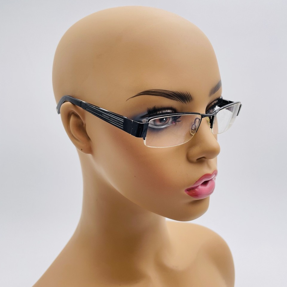FRENCH CONNECTION eyeglasses BLACK SQUARE glasses frame MOD: RUBBED ...