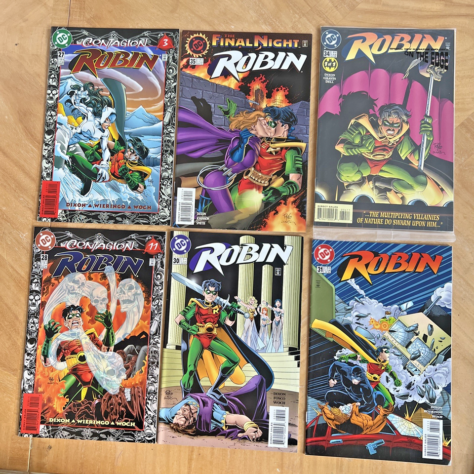 Robin Comic Book Lot (18 Issues, DC Comics) • VG–VF Condition • Batman ...