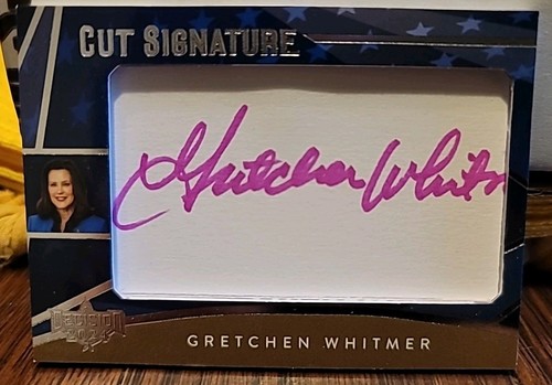 DECISION 2024 GRETCHEN WHITMER CUT SIGNATURE AUTO CARD | eBay